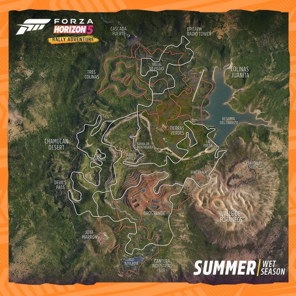 Mapa de Forza Horizon 5 Rally Adventure é revelada